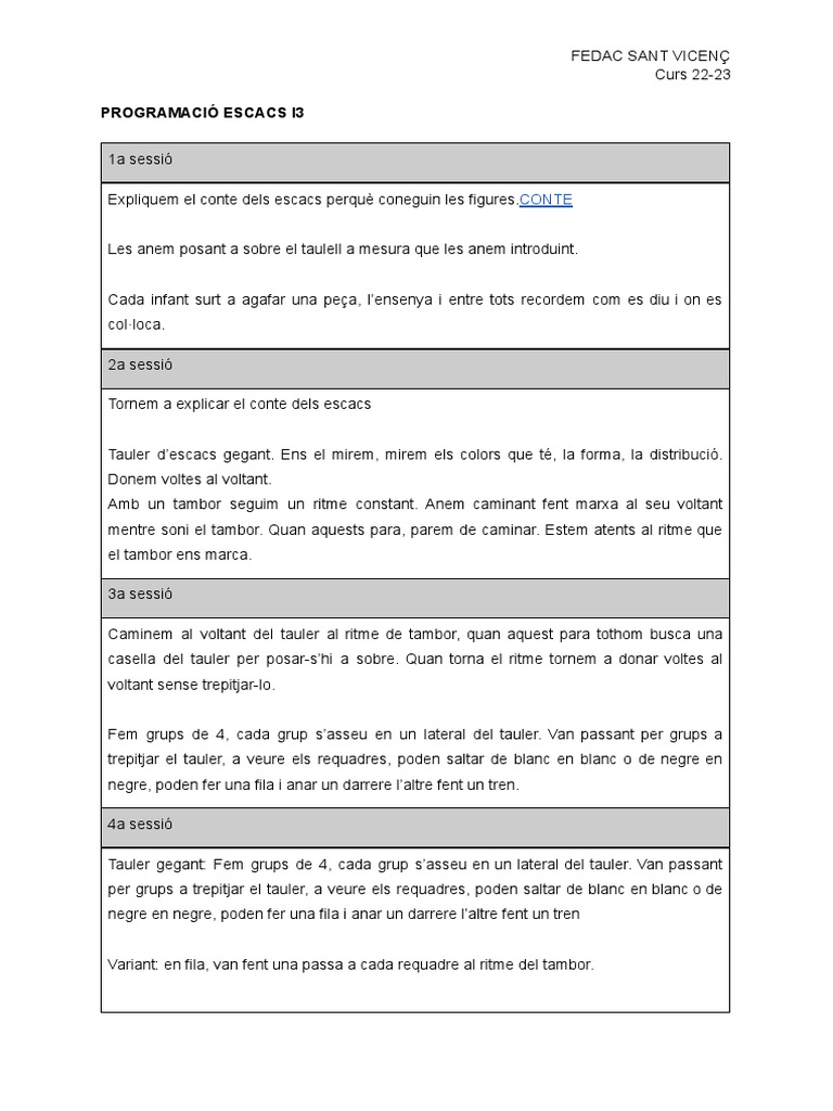 Programació Eskcmat I3 22-23 | PDF