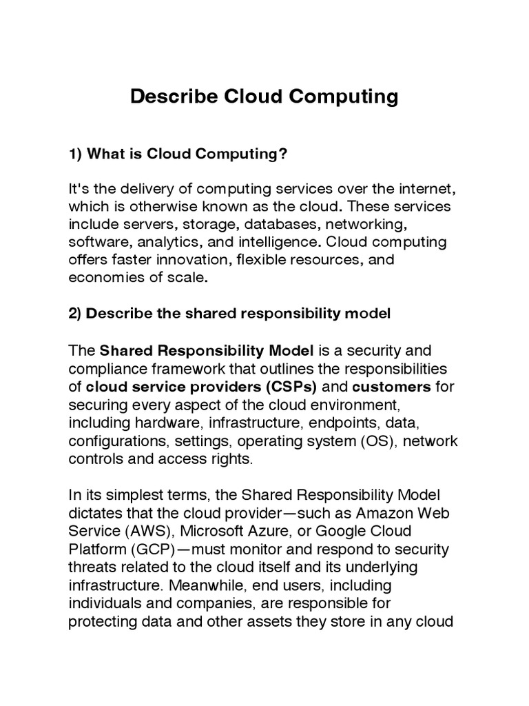 Az 900 Summary Notes | PDF | Cloud Computing | Computer Network Az 900 Summary Notes | PDF | Cloud Computing | Computer Network