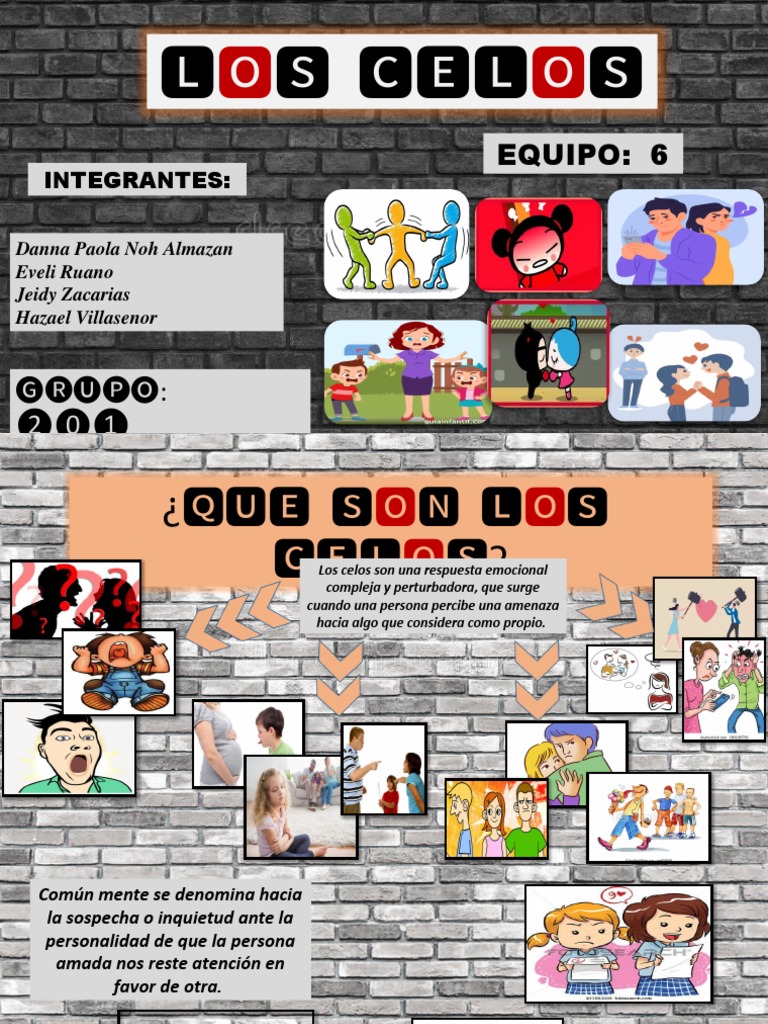 LOS CELOS (Equipo 6) Orient. Educ. | PDF | Conceptos psicologicos ...