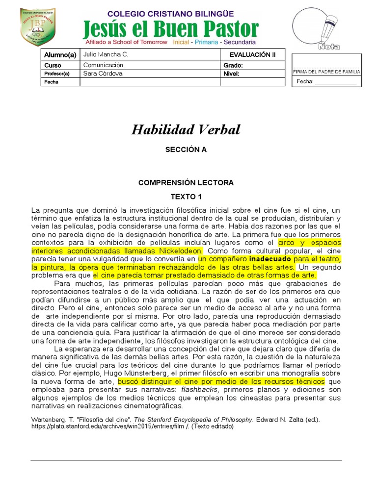 Habilidad Verbal II | PDF | Nicolás Maduro | Charles Darwin