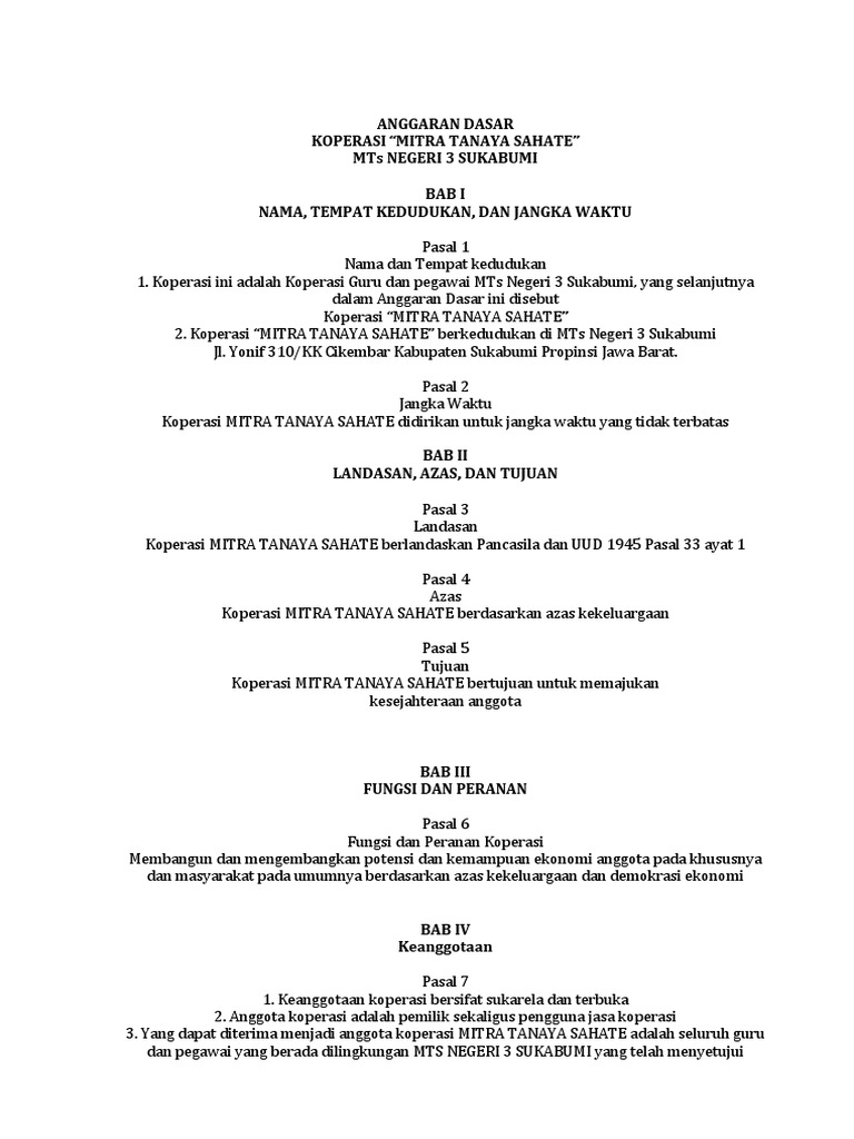 Ad Art Koperasi Mts | PDF