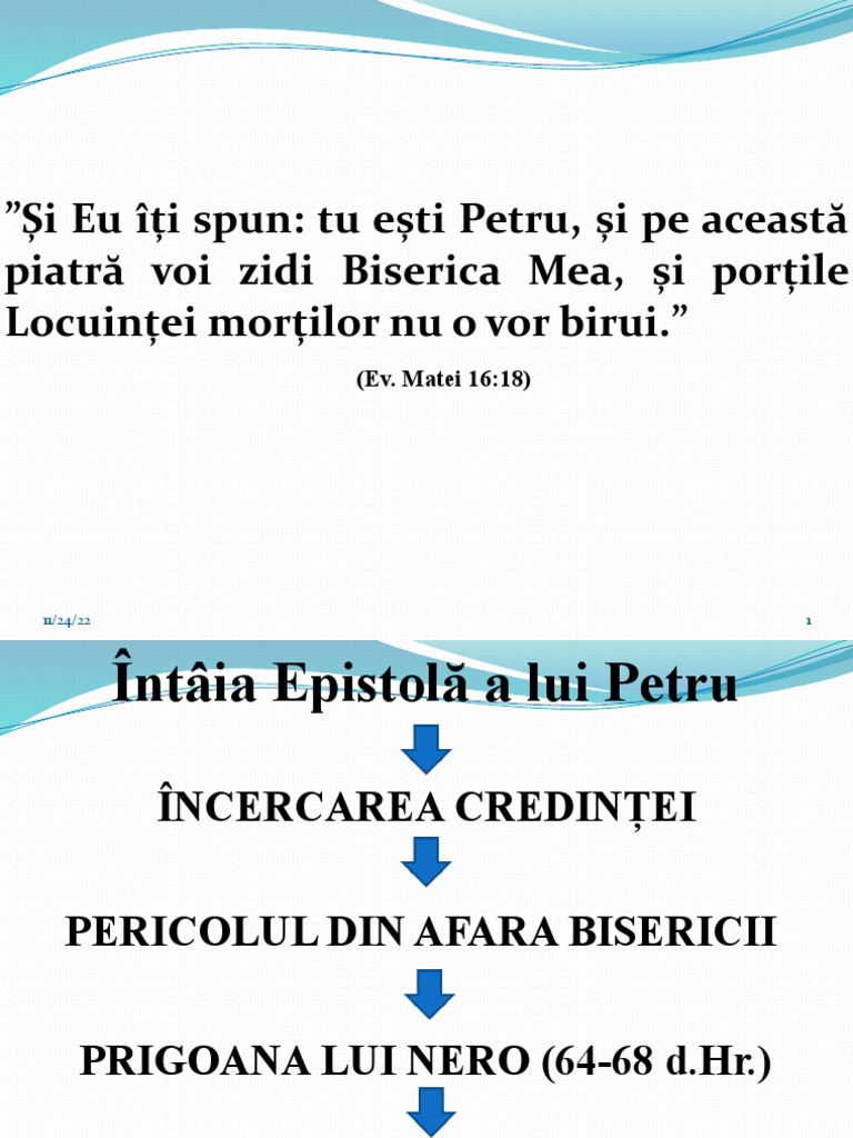 1 Petru + 2 Petru Ovi Gheorghe | PDF
