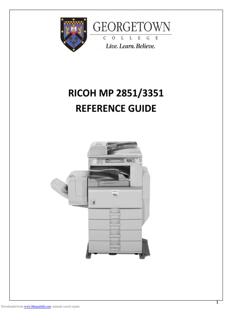 Ricoh MP 2851/3351 Copy and Scan Guide | PDF | Image Scanner | Software