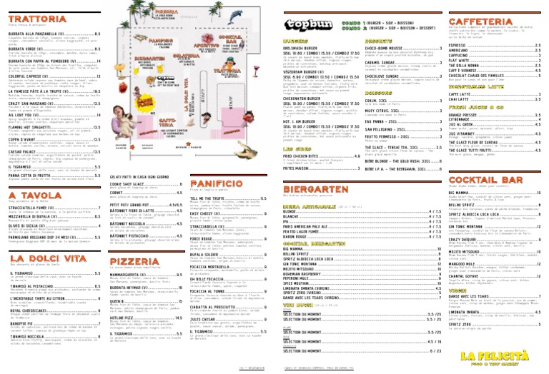 2022 08 Menu Site Felicita | PDF