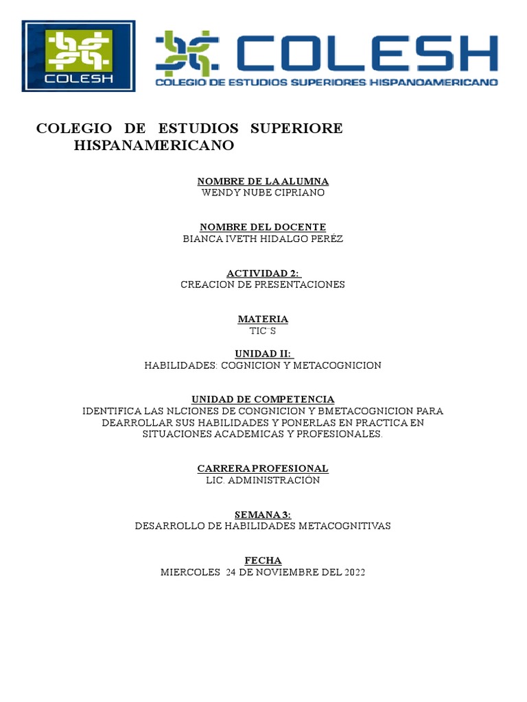 Actividad 1 Semana 3 Tics | PDF | Informática | Ciencias de la Información