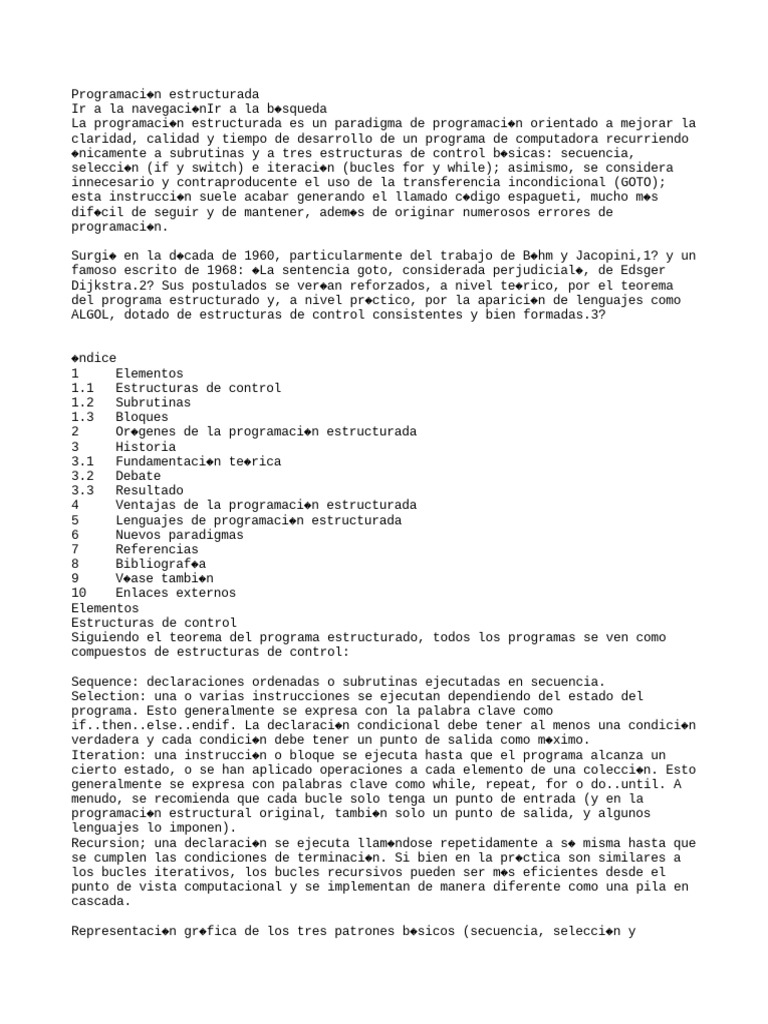 Prograacion Estructurada | PDF | Lenguaje de programación ...