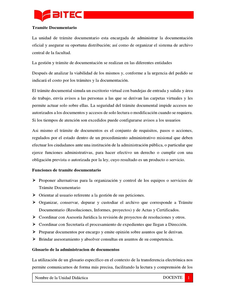 Tramite Documentario | PDF | Gestión de registros | Informática