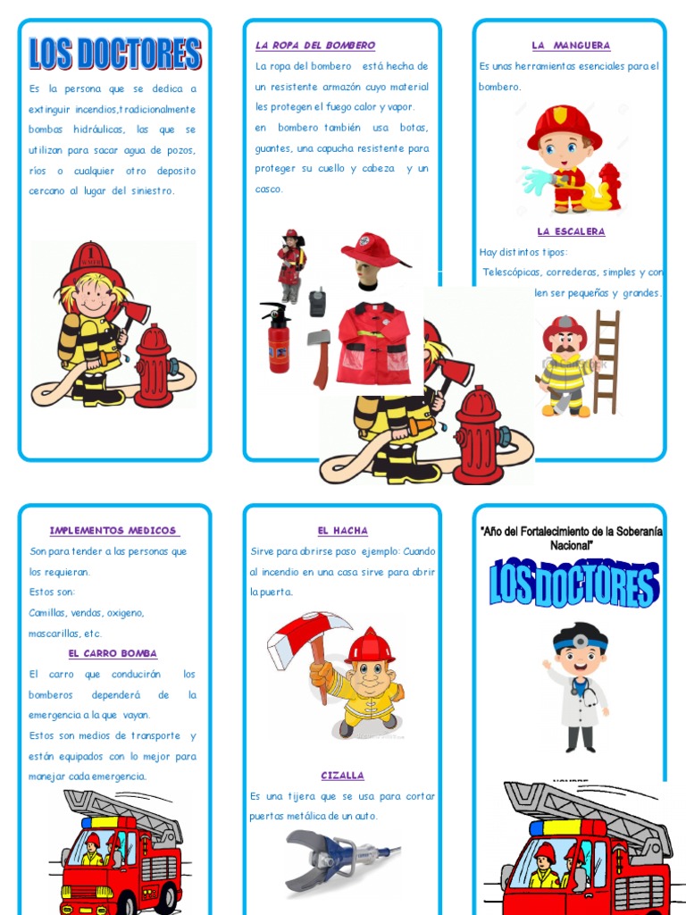 Triptico de Bombero | PDF | Bombero | Incendios