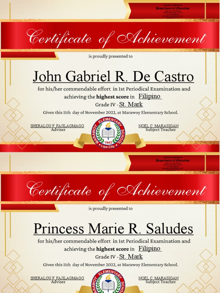 Certificate Top Scorer | PDF