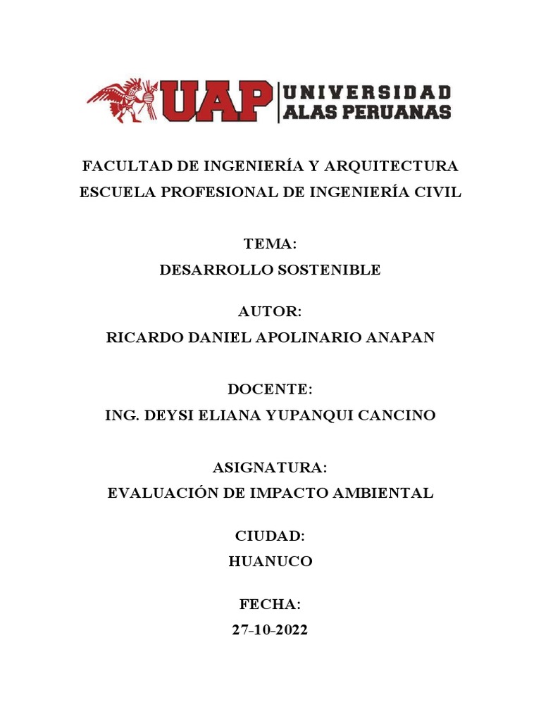 Desarrollo Sostenible Pdf Desarrollo Sostenible Sustentabilidad