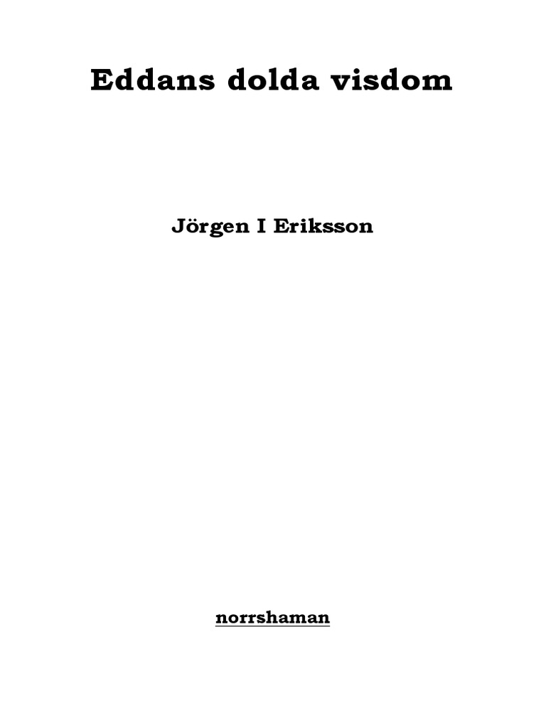 Eddans Dolda Visdom | PDF