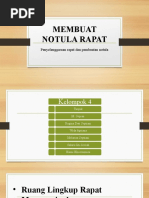 Pengertian Notula | PDF