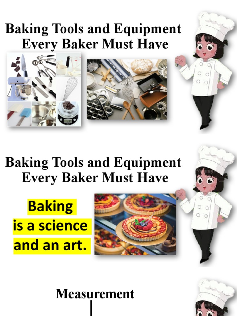 Lesson 2 Baking Tools and Equipment | PDF | Cooking, Food & Wine