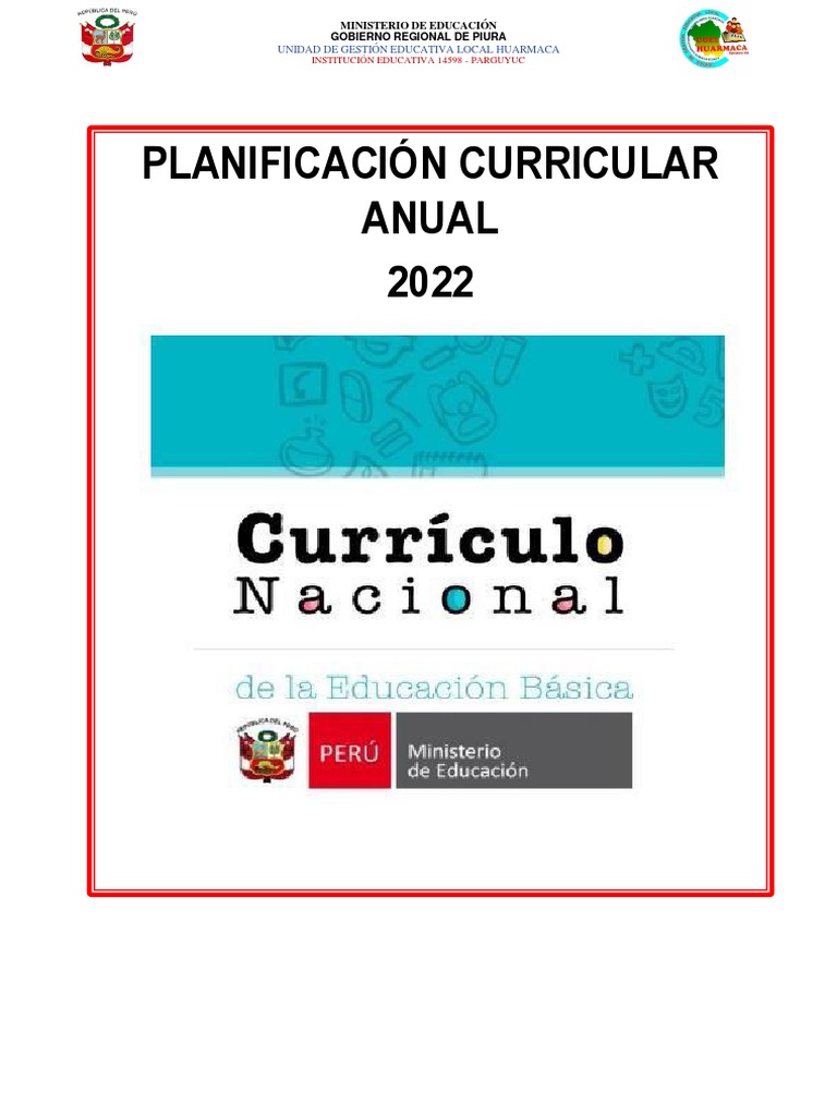Progamación Anual Corregido 2022 | PDF