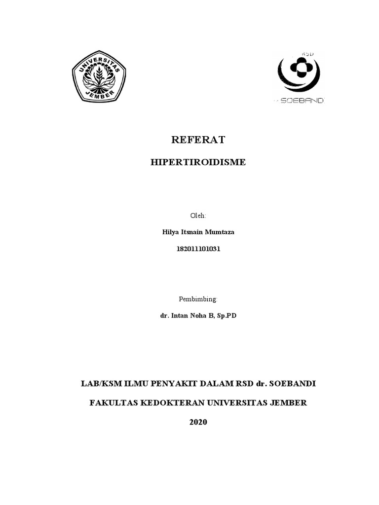 Hipertiroid Referat | PDF