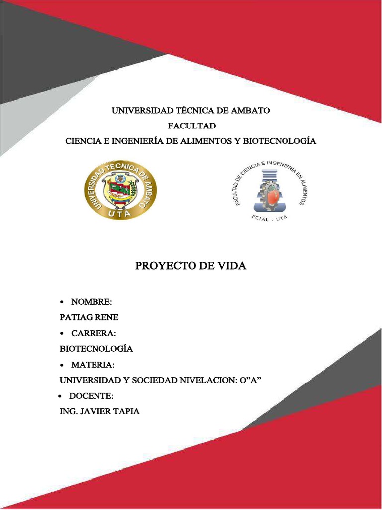 Universidad y Sociedad 1.proyecto de Vida - Compressed | PDF