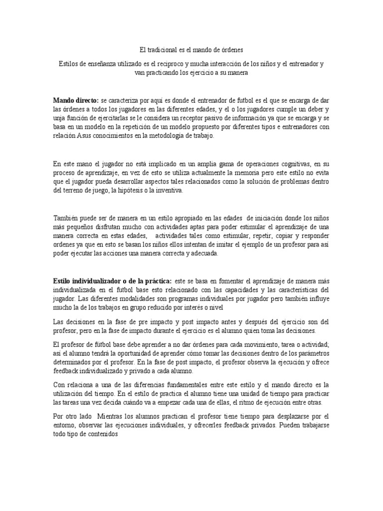 Metodos Motato | PDF | Aprendizaje | Método de enseñanza