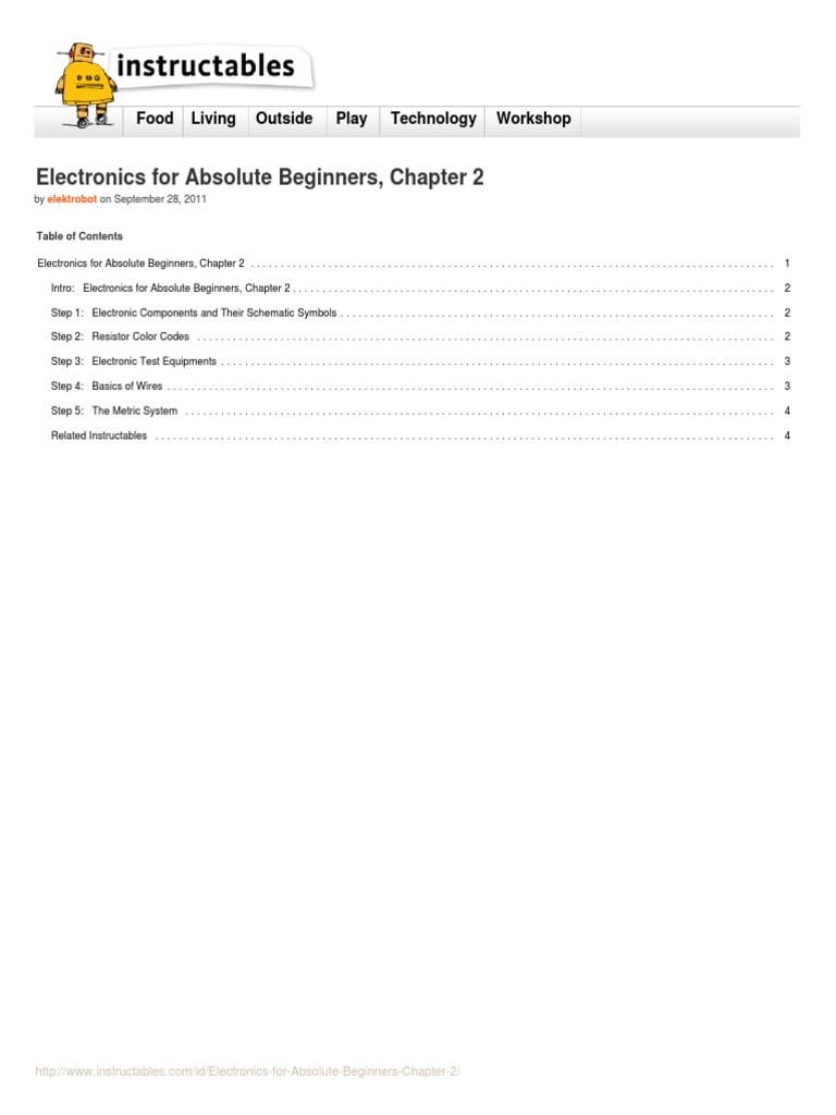 Electronics Basics for Beginners: Ch 2 | PDF