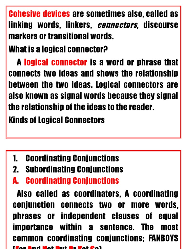 Logical Connectors | PDF | Career & Growth | Language Arts & Discipline
