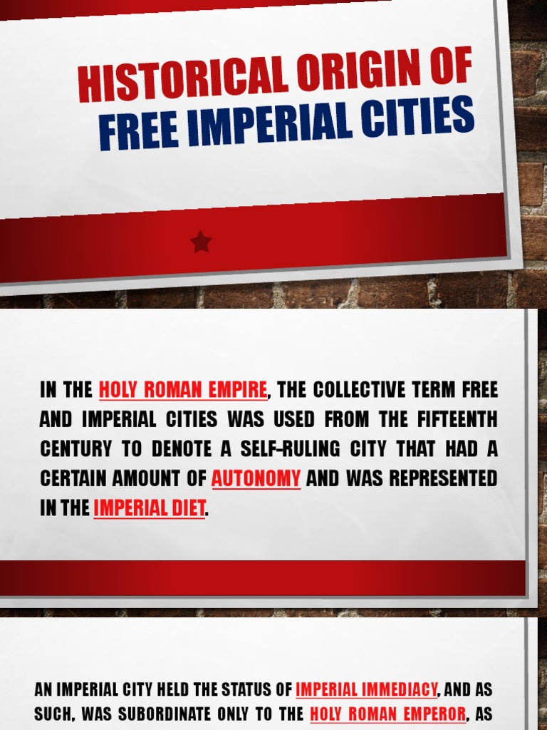 Historical Origin of Free Imperial City | PDF | Government | Europe
