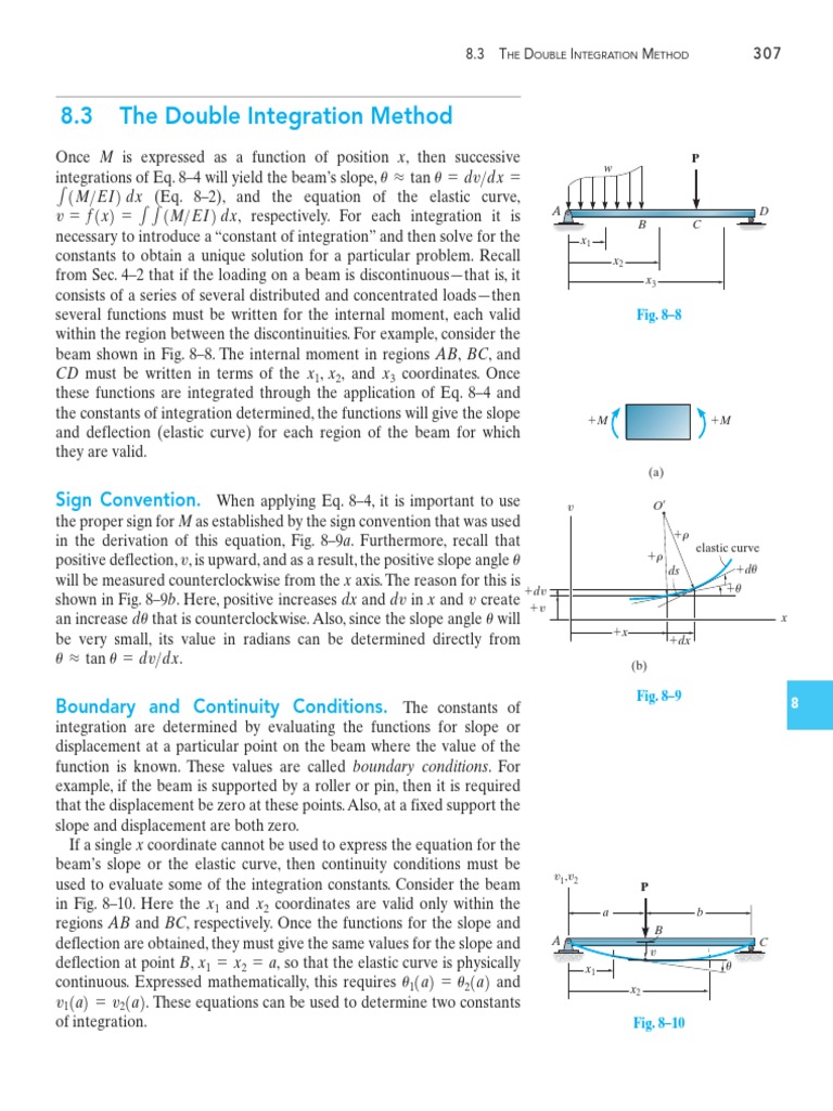 8b. Hibbeler - 8th - Double Integration Theory | PDF | Bending | Beam ...