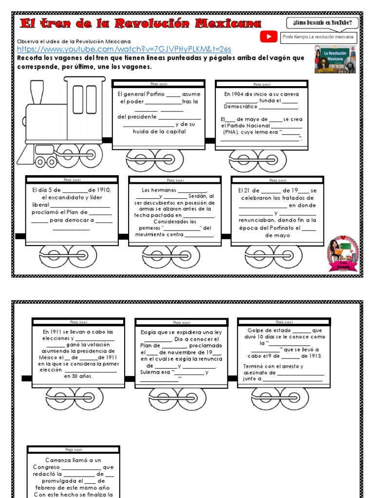 Actividades Revolución Mexicana Profa Kempis | PDF | revolución mejicana | America latina