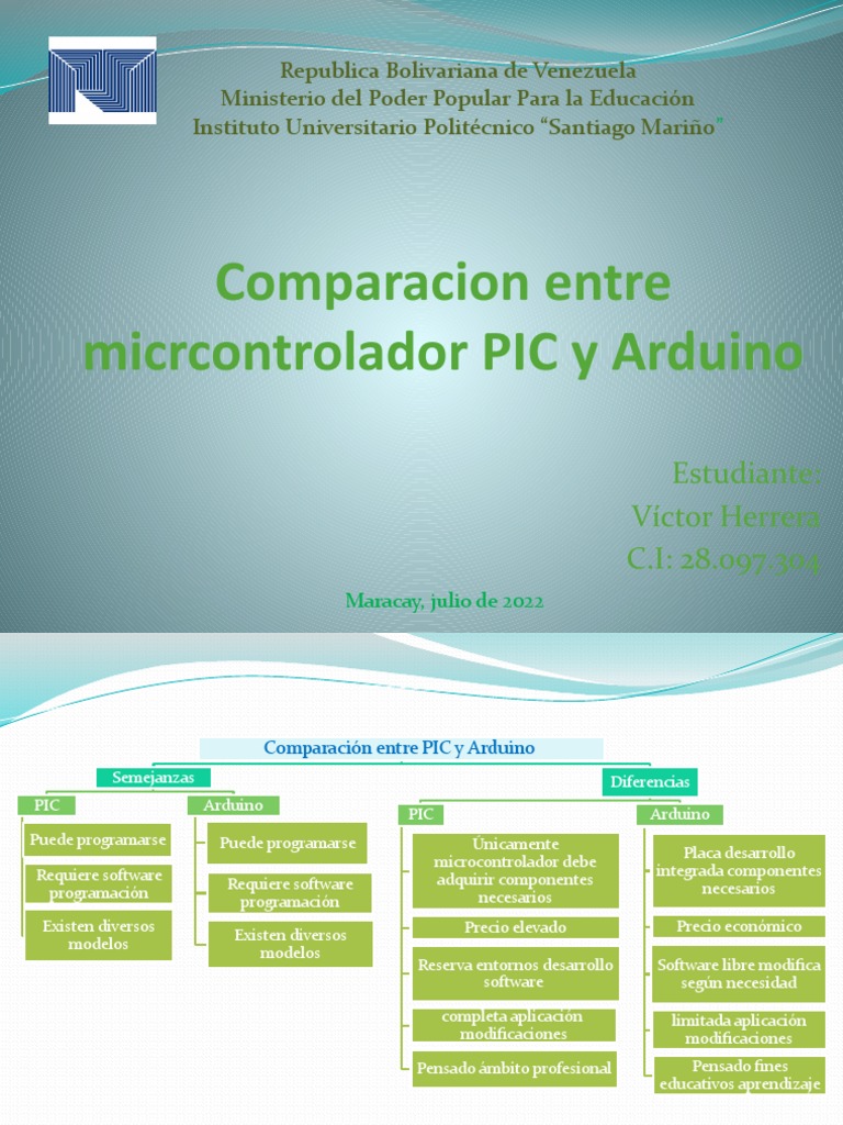 Comparacion PIC y Arduino | PDF | Arduino | Software