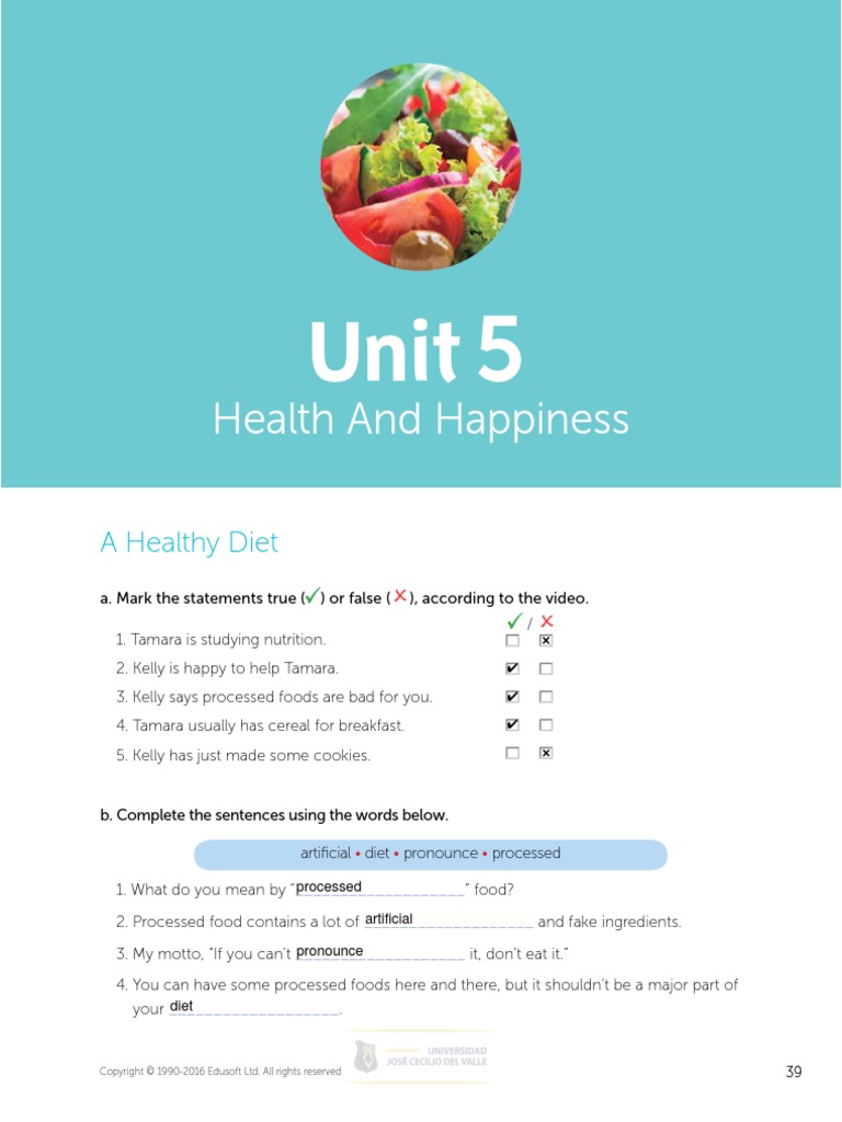 Workbook Unit 5 | PDF