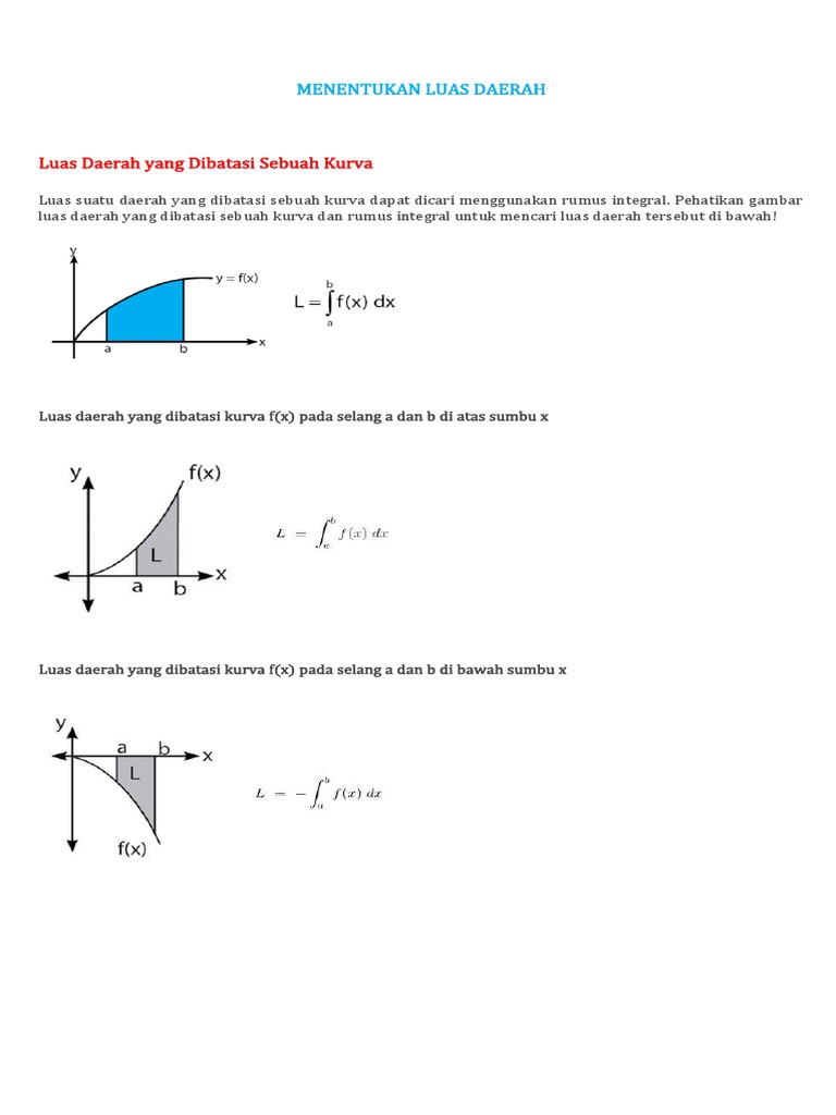Menentukan Luas Daerah Kelas Xii RPL | PDF | Metode & Bahan Ajar ...