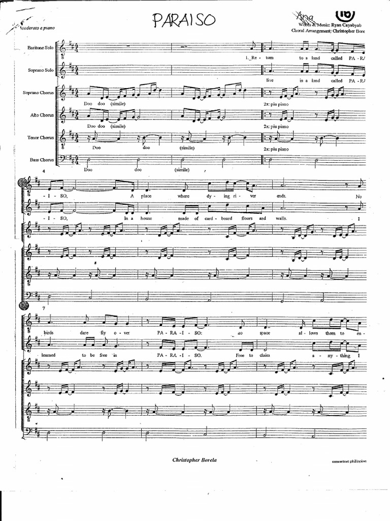 Paraiso Satb | PDF