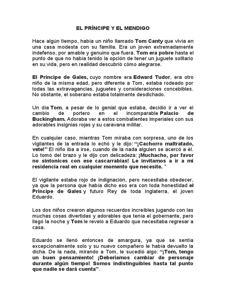 El Príncipe | PDF | El príncipe y el mendigo