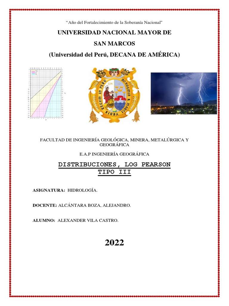 Distribucion Log Pearson Tipo 3 | PDF | Hidrología | Probabilidades y ...