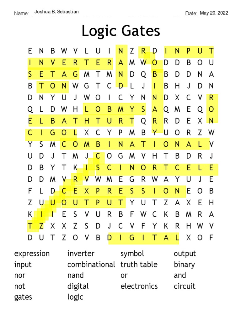 Logic Gates Laboratory | PDF