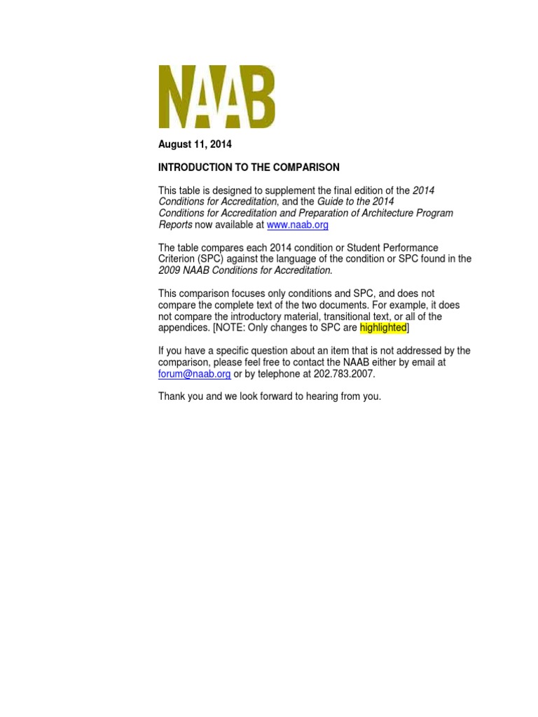 NAAB | PDF