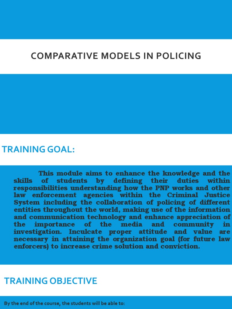 Comparative Models in Policing Overview | PDF | International Relations ...