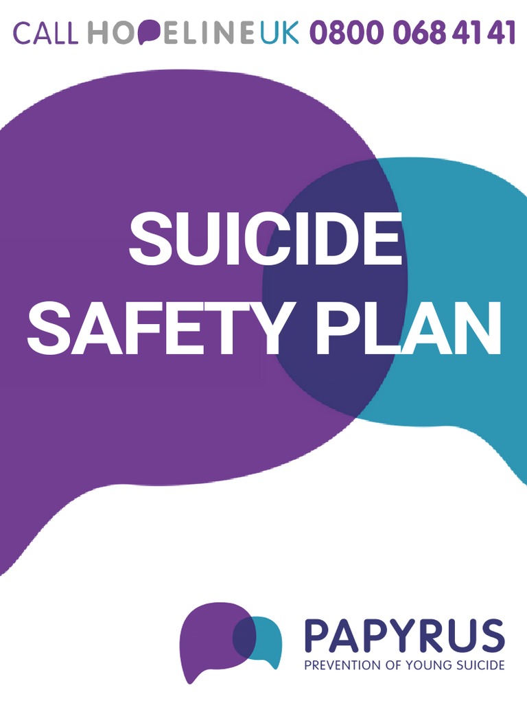 Suicide Safety Plan Template 1 | PDF | Suicide | National Health Service