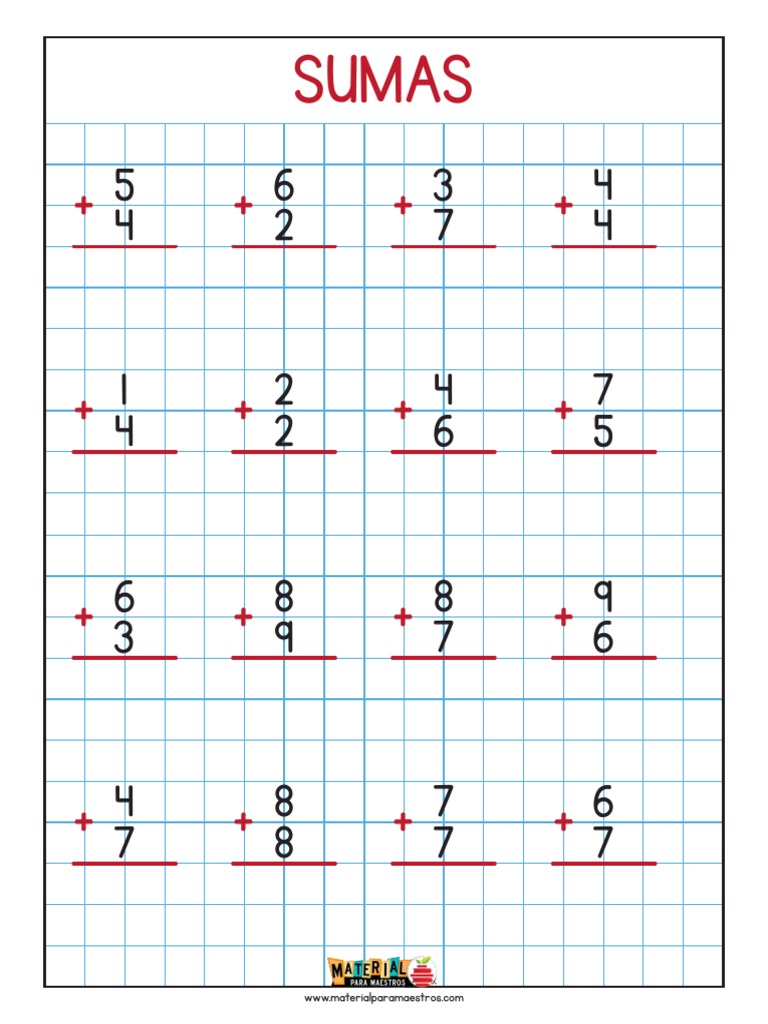 Ejercicios para Practicar La Suma-1 | PDF
