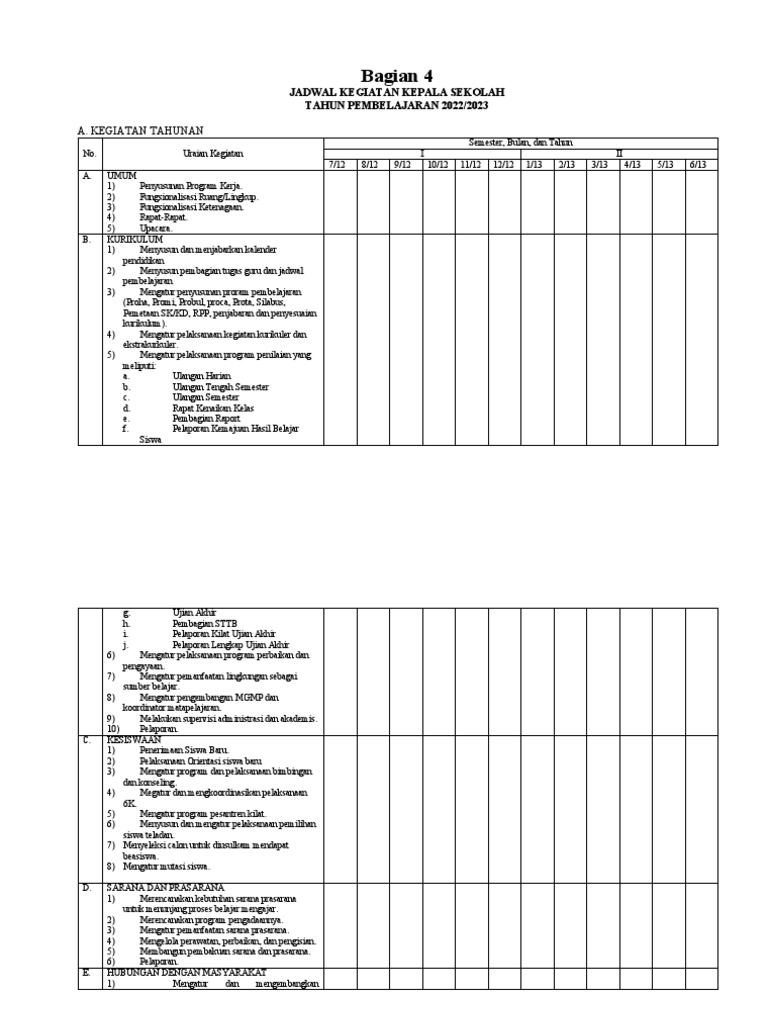 Program Kepala Sekolah Bagian 4 | PDF