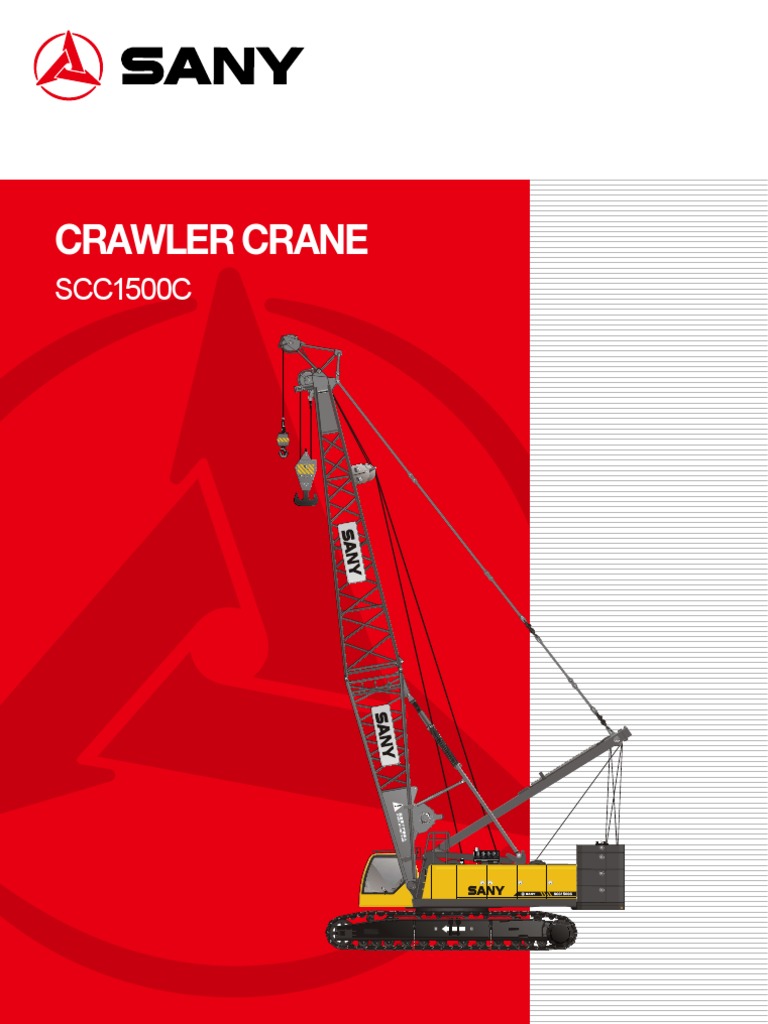 Sany 150ton Load Chart | PDF | Crane (Machine) | Brake