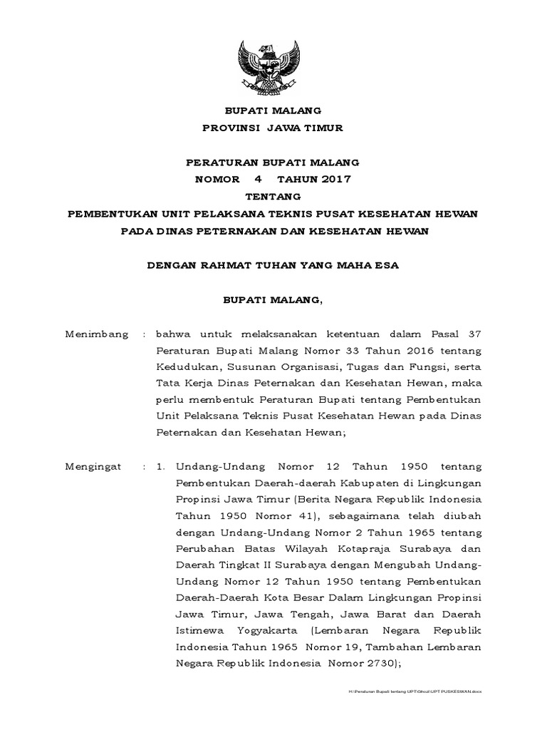 4 UPT Puskeswan | PDF | Ilmu Sosial