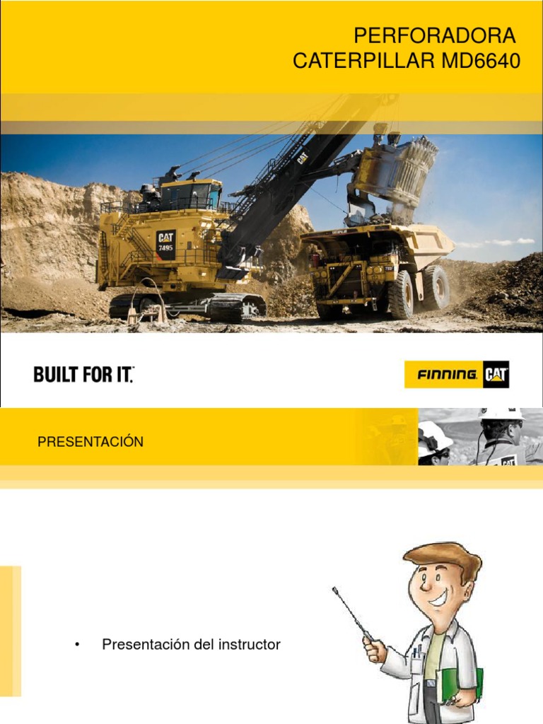 Curso de Seguridad Perforadora CAT MD6640 | PDF | Engranaje | Eje