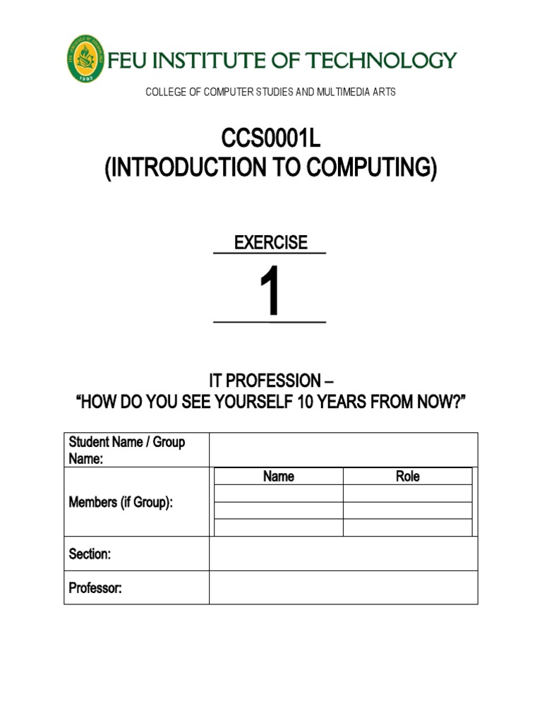 (M1-TECHNICAL) Introduction To The Profession | PDF | Information ...