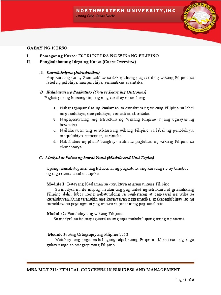 Eled-5 Gabay NG Kurso | PDF