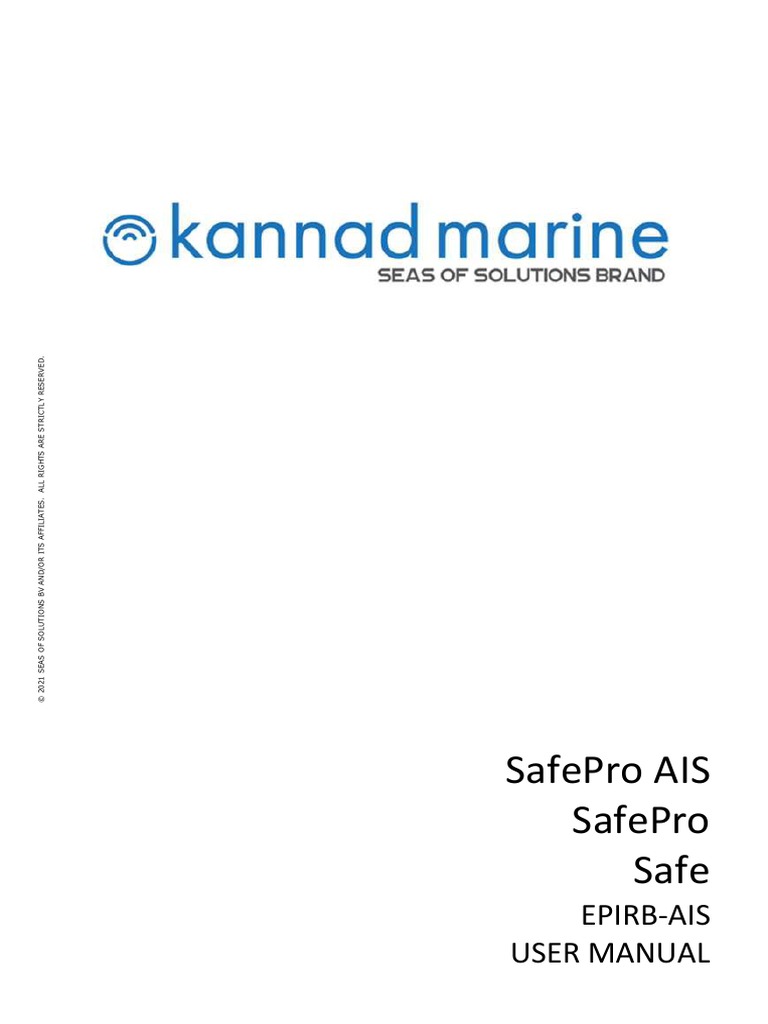 EPIRB KANNAD MARINE AUT0 406 USer Manual | PDF