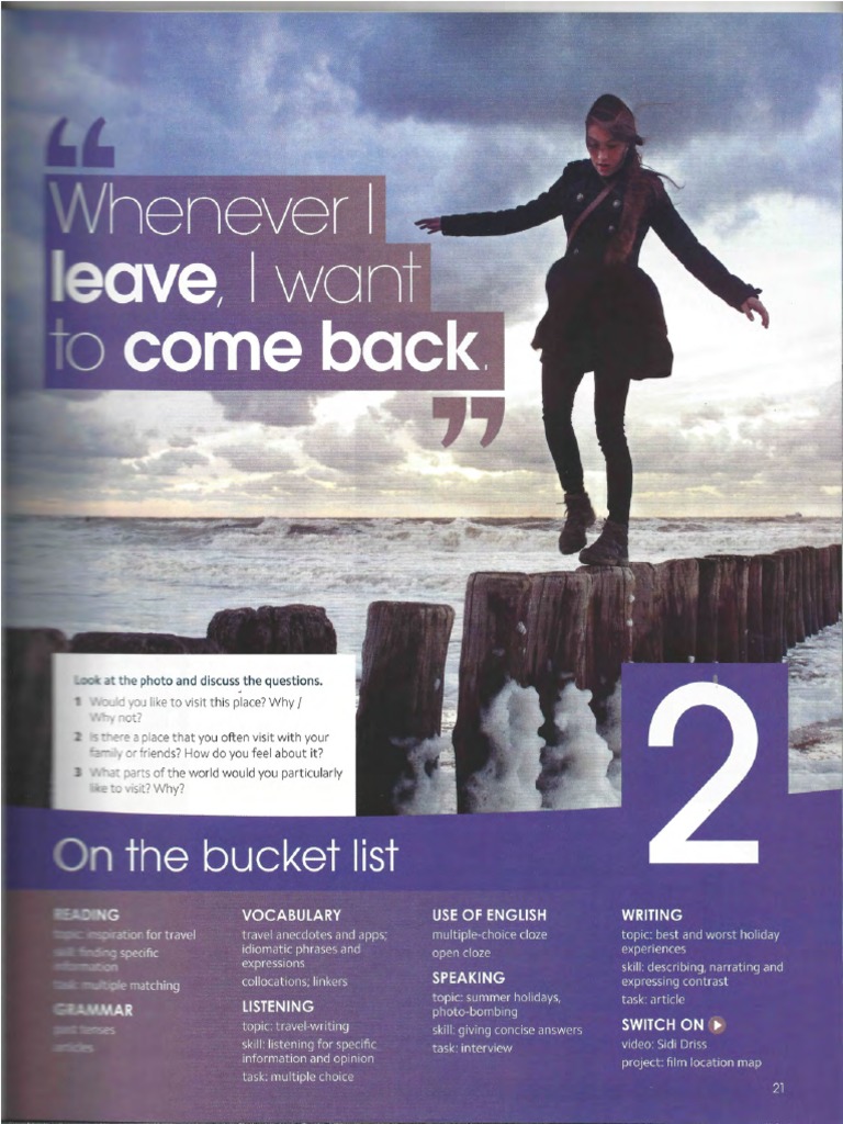 Gold - Experience - B2 - 2nd Ed - SB - U2 | PDF