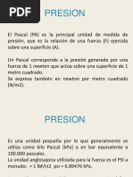 Guía de Unidades de Presión en el SI | PDF
