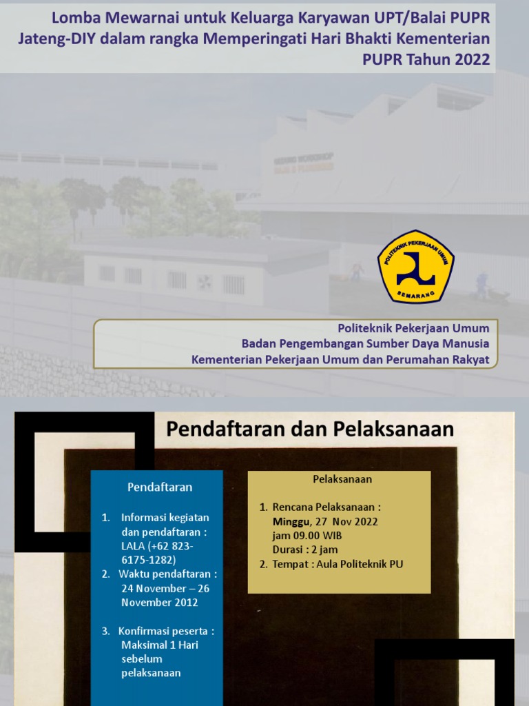 Syarat Dan Ketentuan Lomba Mewarnai Dan Menggambar PPU | PDF