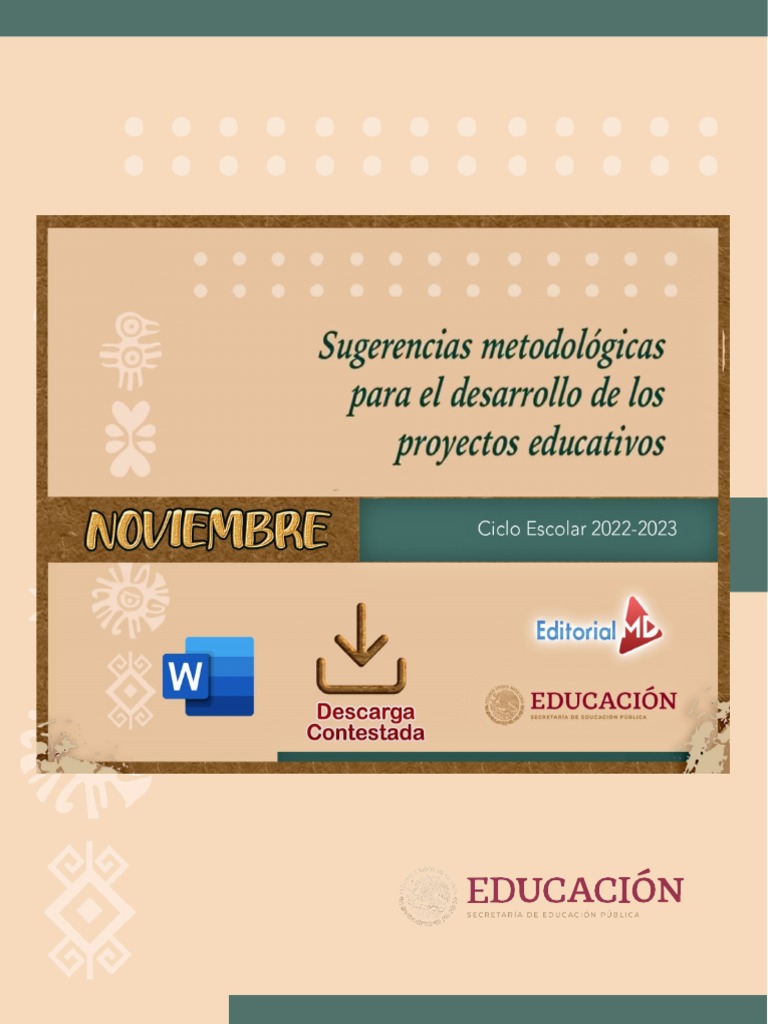 Sugerencias Metodológicas Proyectos - MD | PDF | Evaluación | Aprendizaje