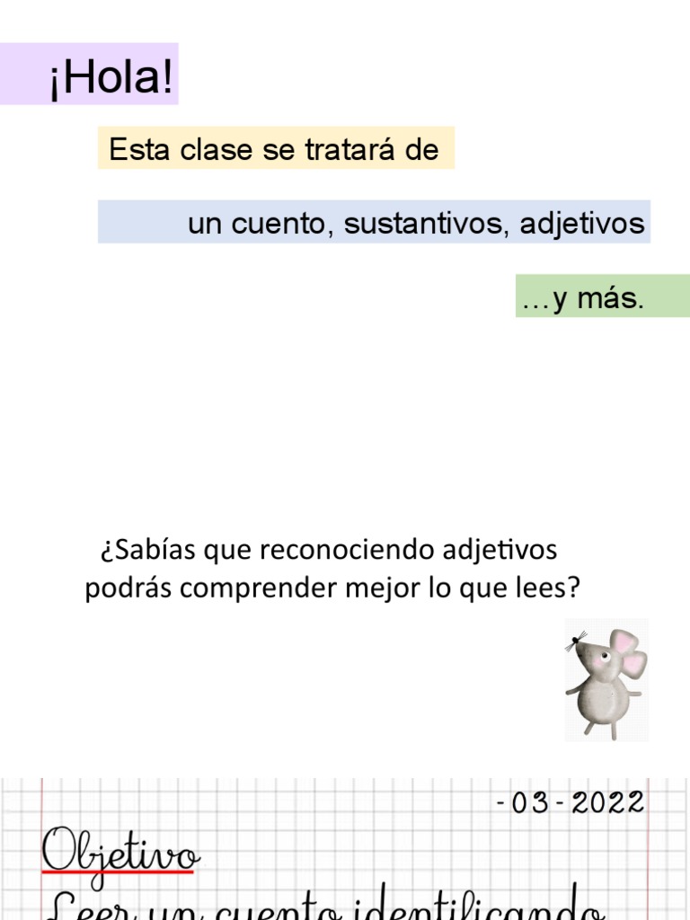 Cuento El Ratoncito Que No Sabía Cómo Lucía | PDF