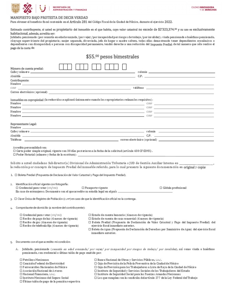 Manifiesto 281 2022 | PDF